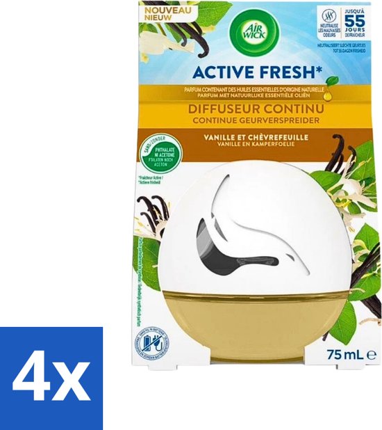 Airwick Decosphere Luchtverfrisser - Vanille & Kamperfoelie - 75ml - 4 ...