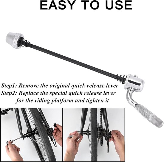 Snelspanner Set Stalen Lichtgewicht Fietsspies voor Fietstrainer ...