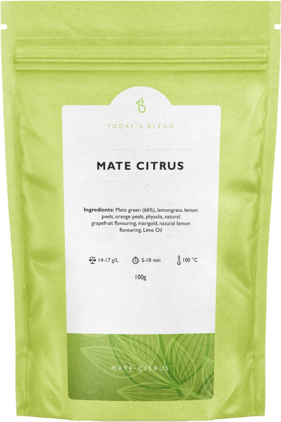 Today's Blend Yerba Mate - Maté Citrus - Premium - Ongebrande ...