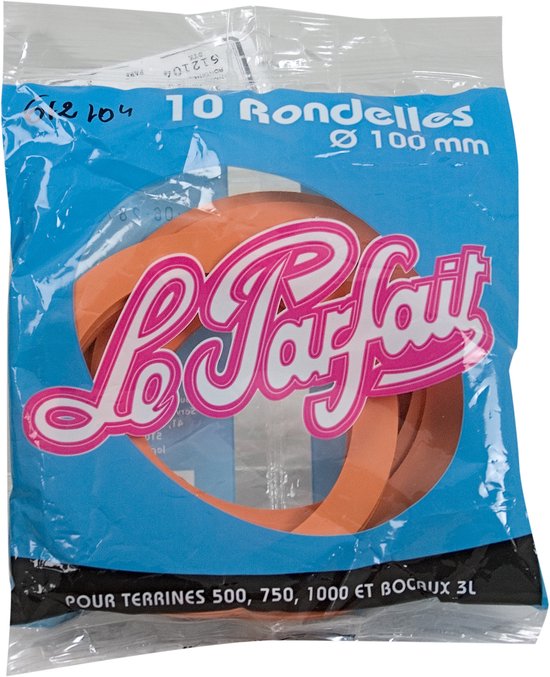 Le Parfait Weckpot inmaakringen - 10x - rubber - oranje - 11 cm | bol