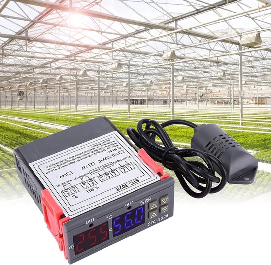 Temperature Control STC-3028 12V/24V/110V/220V Digital Display Temperature and... | bol