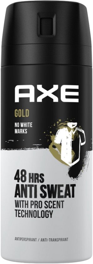 Axe - Deodorant Spray - 72hrs Anti Sweat - Anti White Marks - Gold ...