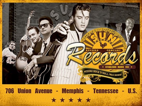 Signs-USA - Concert Sign - metaal - Sun Record Company - 20 x 30 cm | bol