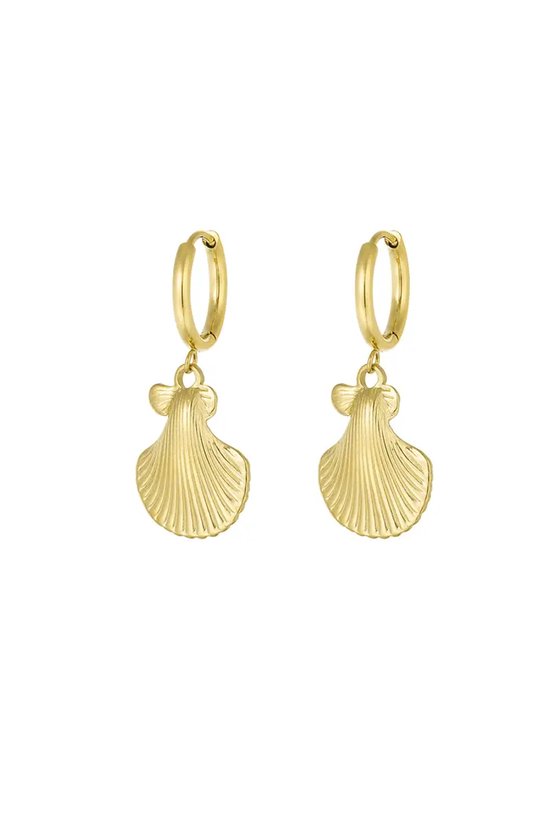 Yehwang Oorbellen shell story | Goud | bol