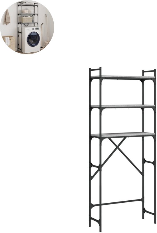 Wasmachine rek - Opbergrek - Wasmachine meubel - Opbouwmeubel - Toilet ...