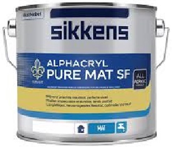Sikkens Alphacryl Pure Mat SF 2.5 liter Rijks Koel Grijs | bol