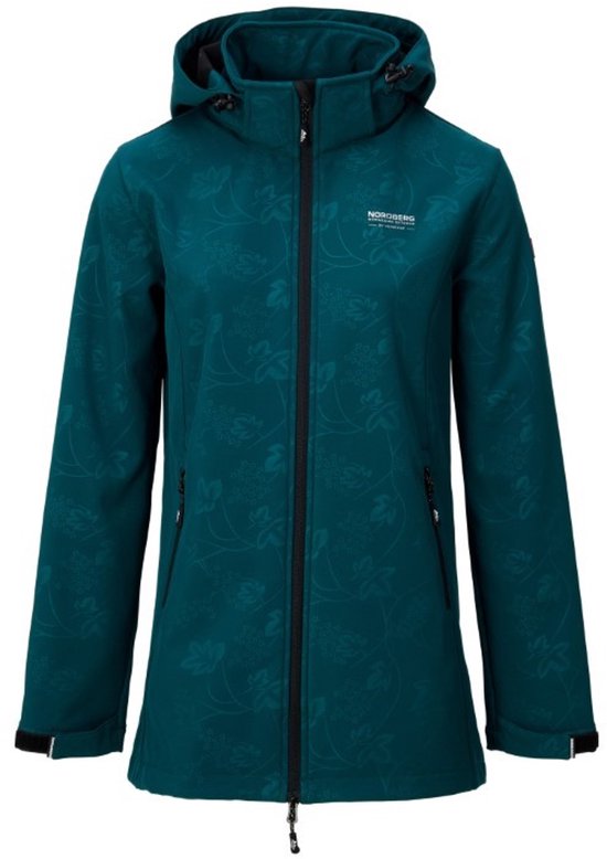 Nordberg Jas Leaf lagoon print softshell Nordberg - maat 4XL | bol