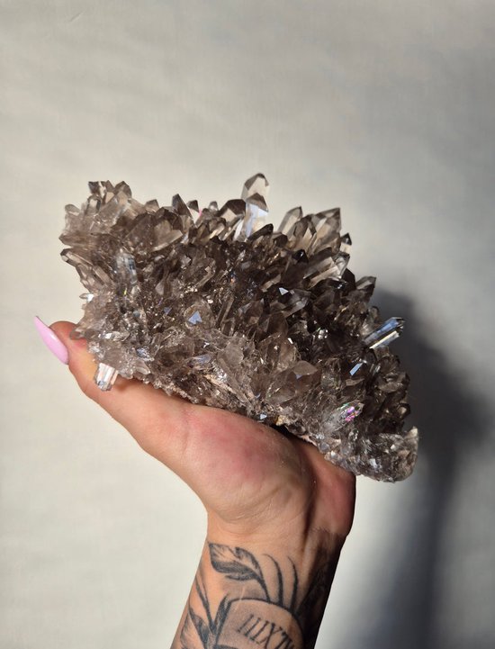 Rookkwarts Cluster | Ruw | Super Kwaliteit - Wonen - Edelstenen ...