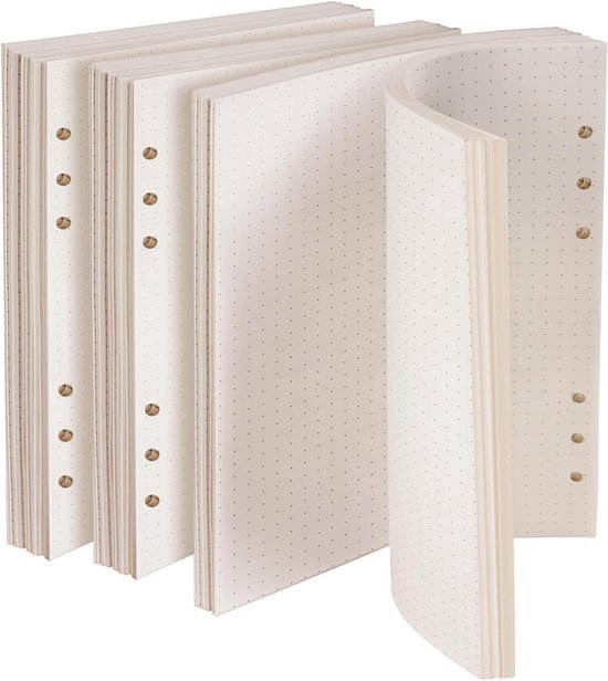 Loose Leaf Perforated Paper - 140 Pages Dotted Refill Paper for Planner Inserts -... | bol
