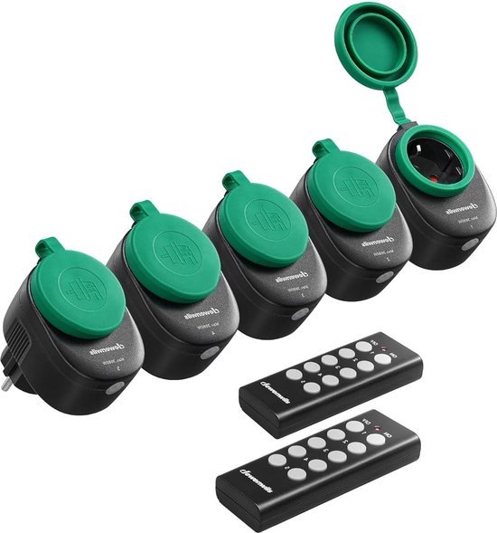 Stopcontacten met afstandsbediening voor buiten - Programmeerbaar ...