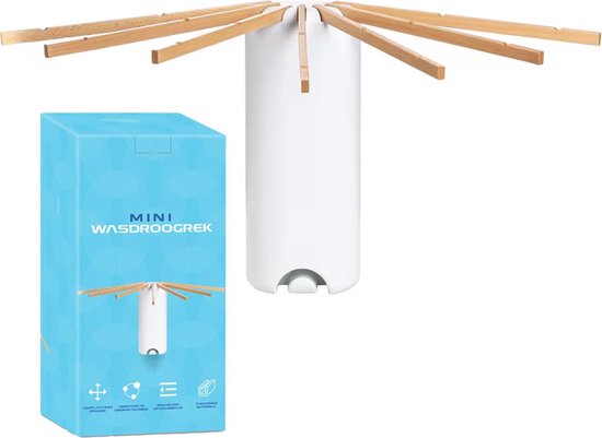 Trendy Hangwasrek | Inklapbaar | Hout | Droogrek | Ophang baar ...