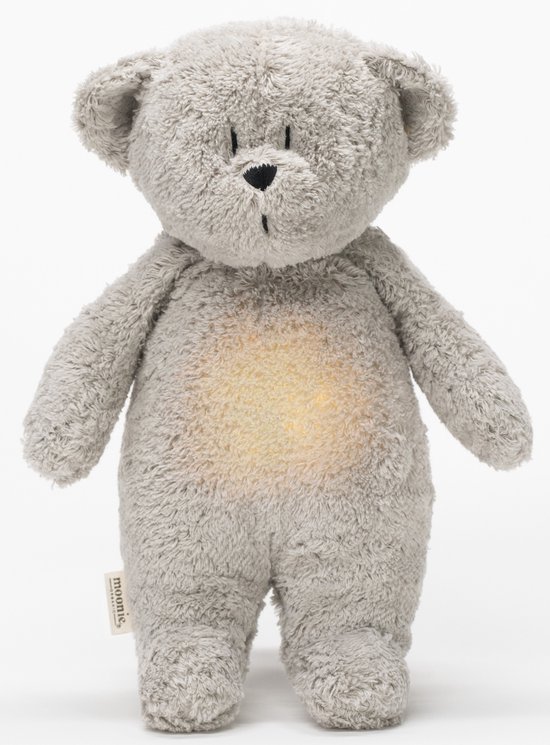 Moonie The Humming Bear Gray Natur 2.0 - hartslag knuffel | bol