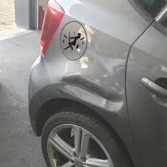 Sticker - Lady Tankdop - 12CM x 9.8CM - Zwart | bol