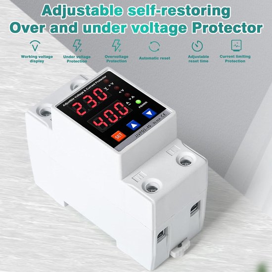 Surge Protector - Adjustable Voltage Protection 230 V 40 A - Automatic ...