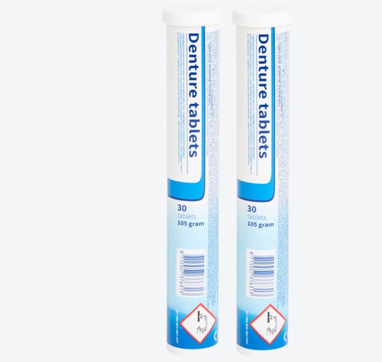 Gebitsbruistabletten - Denture tablets - 2 x 30 Stuks | bol