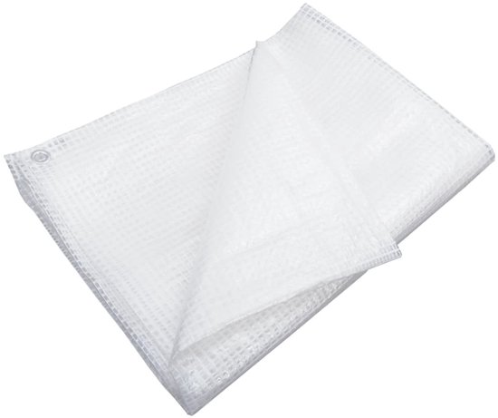 vidaXL Dekzeil Leno 6x6 m Wit - 140 g/m² Leno Zeil - Dekzeil ...