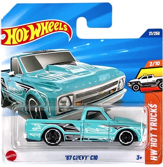 HOT WHEELS '67 CHEVY C10 TURQUOISE 21/250 1:64 HW HOT TRUCKS 2/10 | bol