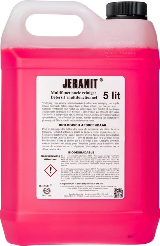 Jeranit ideale Multi reiniger 5L - groene aanslag en mos - voor 150m2 - geen groene... | bol