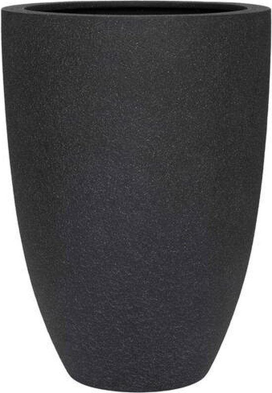 Pottery Pots Bloempot Granite Ben XL, Midnight Black D 52cm H 72cm ...