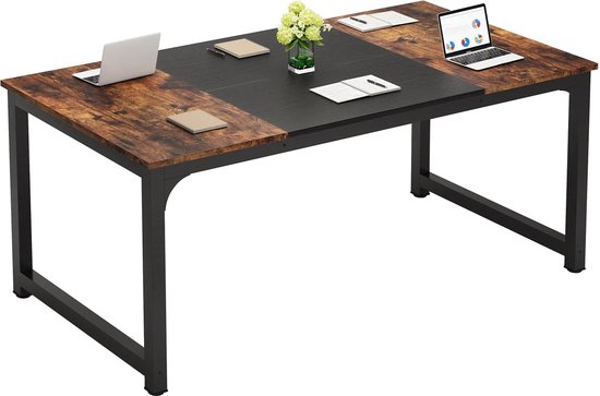 Groot Laptop Computer Bureau - 70" x 31" - Rechthoekig Staand Bureau ...