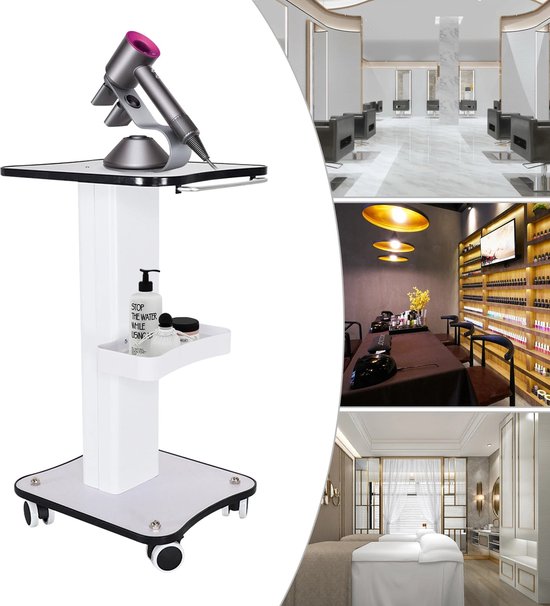 Vihes Rollende Tafel - Bijzettafel - Beauty - Op wieltjes - Organizer ...
