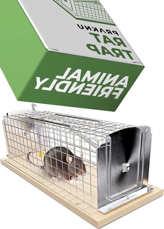 Rattenval Live Trap - huisdiervriendelijk - 1 stuk - 30 cm | bol