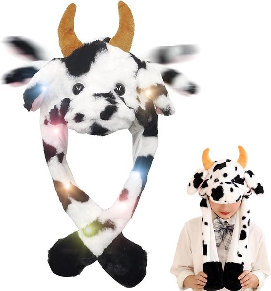 Bewegende oor muts met LED-verlichting voor carnaval. . | bol