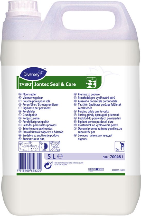 Taski Jontec Seal & Care | Universele vloersealer | 5 liter | bol
