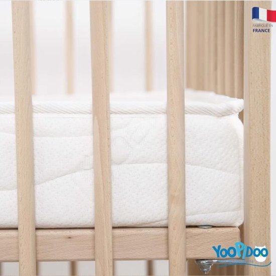 Bamboe babymatras - YOOPIDOO - 60x120 cm - Zachte en absorberende ...