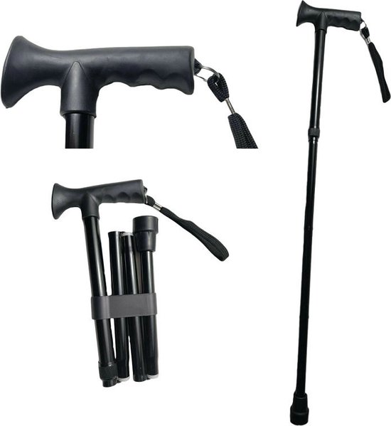 Verstelbare wandelstok - Ergonomische wandelstok - Lengte 84 - 93 cm ...