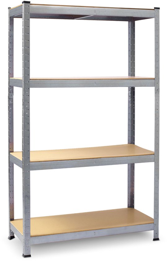 Metalen opbergrek set van 2 stuks 150 x 75 x 30 cm Plonos PL-700 | bol