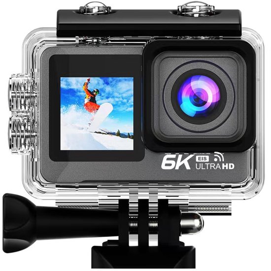 Lipa AT-M82TR 6K actioncamera IPS Wifi - Action camera waterdicht ...