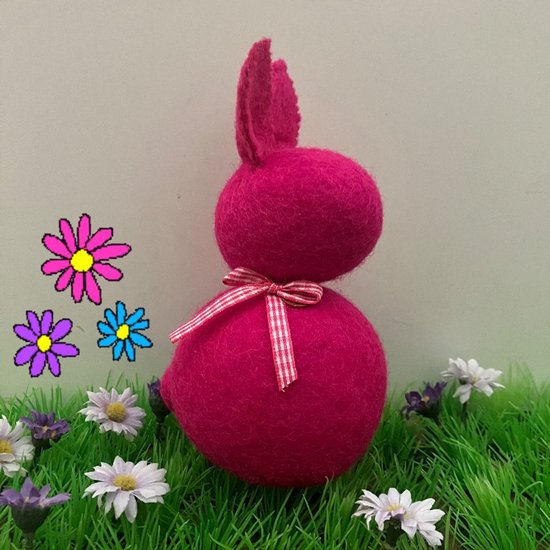 Luna-Leena paashaas fuchsia - wol vilt - handmade in Nepal - paas ...