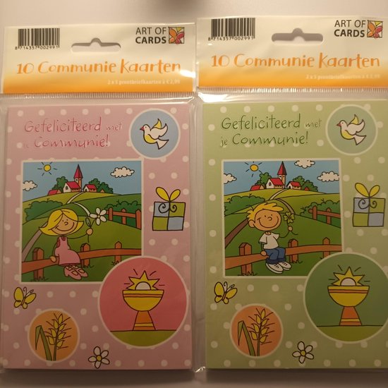 40 Communie Wenskaarten - Kaart Wens Kaart Communie Plechtig Kerk ...