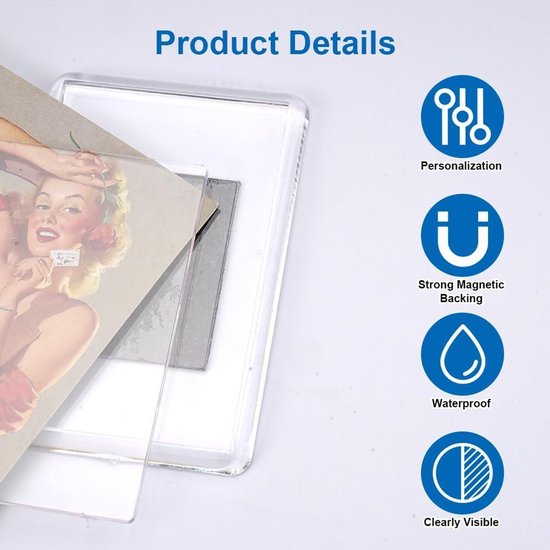20 Pieces Mini Polaroid Photo Frames Magnetic 4.5 x 7 cm. Mini Picture ...