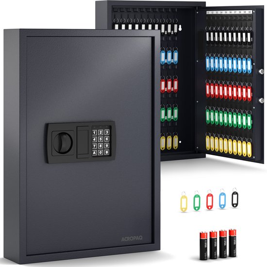 ACROPAQ Sleutelkluis met code voor buiten – Sleutelkastje voor 100 ...