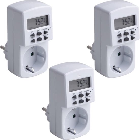 Tijdschakelaar - Tijdschakelaar - Schakelklok Stopcontact - Tijdschakelklok | bol