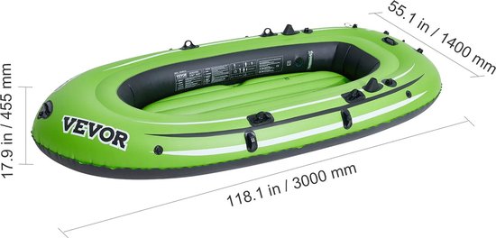 Opblaasbare Boot - Opblaasbare Kano - Boot - Kajak - 5 Personen ...