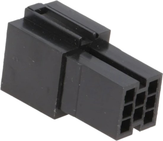 Mini ISO Connector Vrouwelijk - Inclusief 8 Mannelijke Pinnen - Zwart | bol