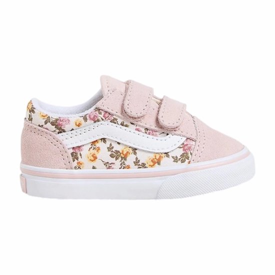 Vans Old Skool V Romantic Floral Sneakers - Meisjes - Roze | bol