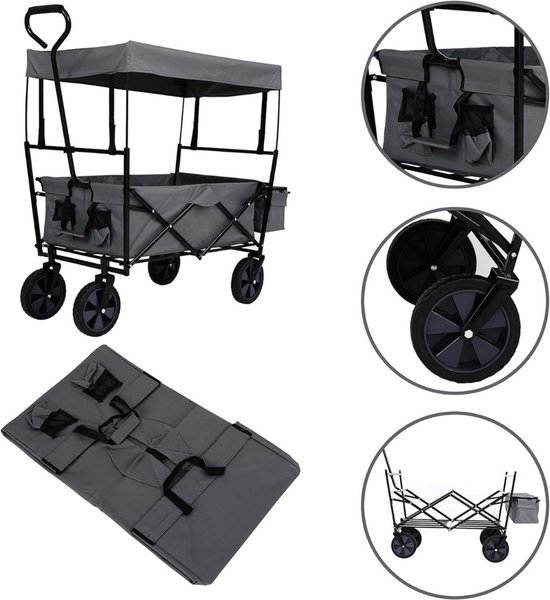 Bolderkar kinderenvervoer - Bolderkar - Opvouwbaar - Bolderwagen - Transportkar -... | bol