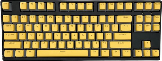 Geel Pudding Keycaps | OEM | PBT | Double Shot | 130 Keys | bol