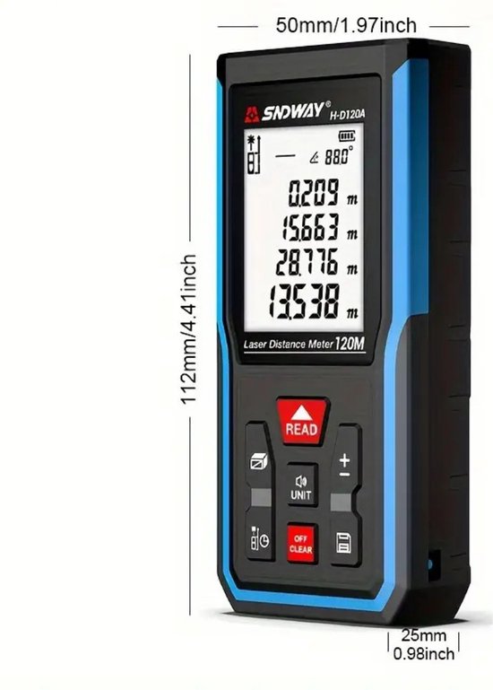 Nivard Laserafstandsmeter - Laser - Afstandsmeter - Afstandmeter ...