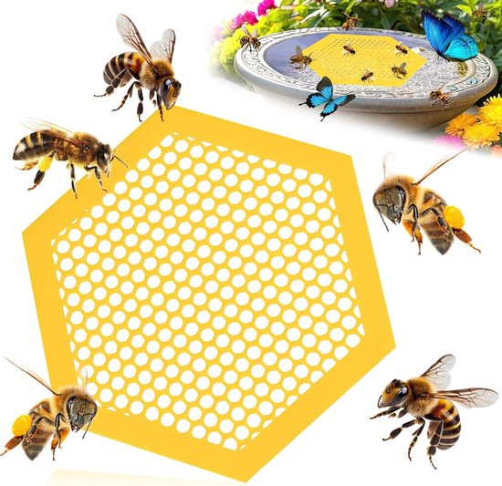 3D printed floating bee island - Collection of Bee cups for thirsty ...