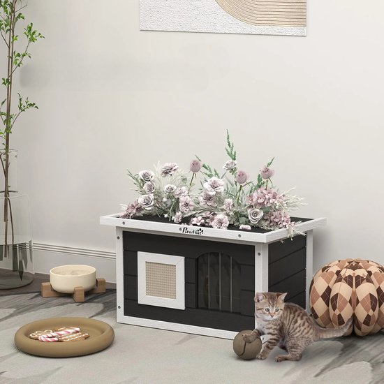 Kattenhuis - Voor buiten - Hok - Kooi - Bench - Ren - 1 verdiepingen ...