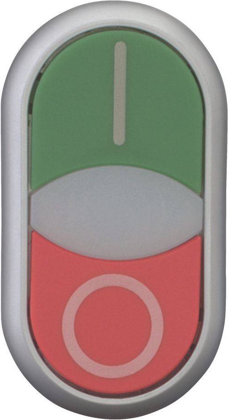 Eaton 284814 M22-DDLF-GR-X1/X0 Dubbele drukknop Kunststof frontring 1 stuk(s) | bol