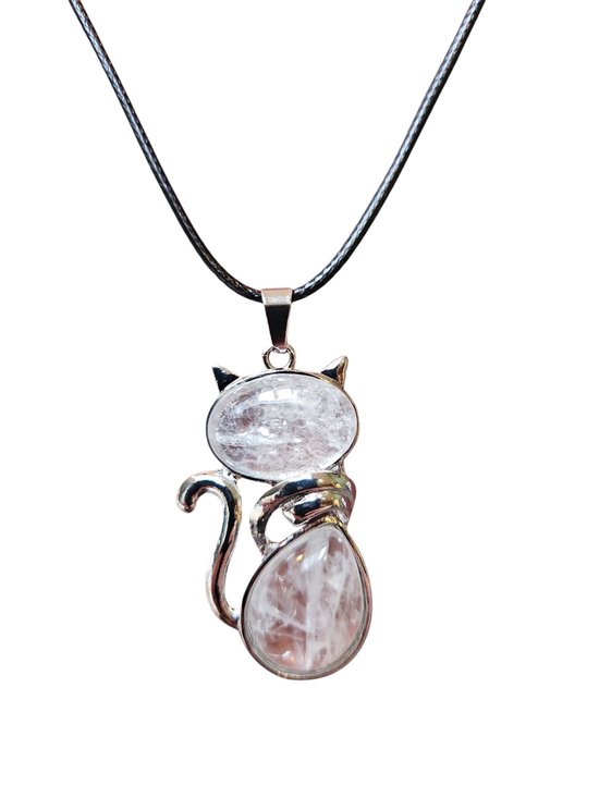 Bergkristal Katje hanger met ketting | bol