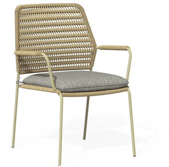 Tierra Outdoor Dining Tuinstoel David - Aluminium en Wicker - Olive ...