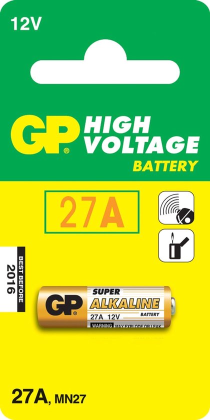 GP Alkaline 27A (MN21) batterijen - 1 stuk | bol
