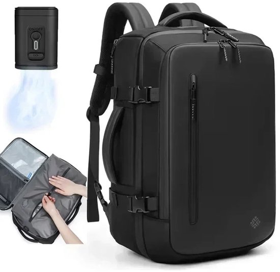 Vacuum Rugzak - Reistas - Zeer compact - vacuum compressie rugtassen ...